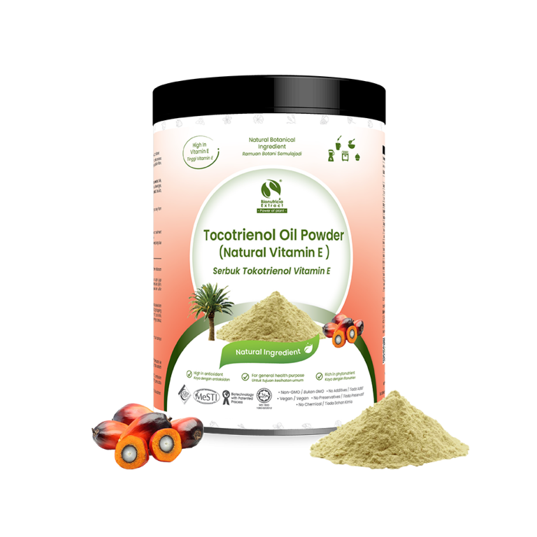 Tocotrienol Oil Powder (Natural Vitamin E) - Bionutricia Extract